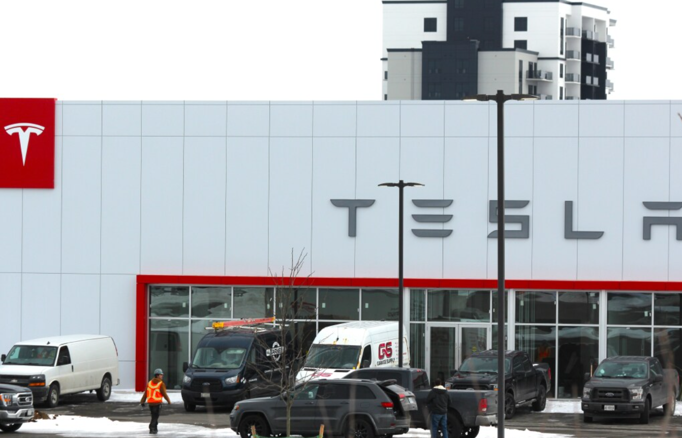 Tesla dealership in London nears opening at complex time for Elon Musk ...