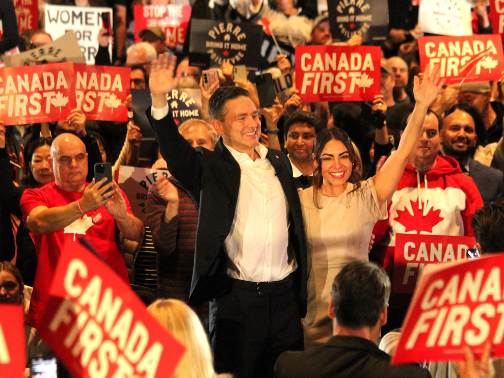 Pierre Poilievre slams Mark Carney as London rally draws 2,500 ...