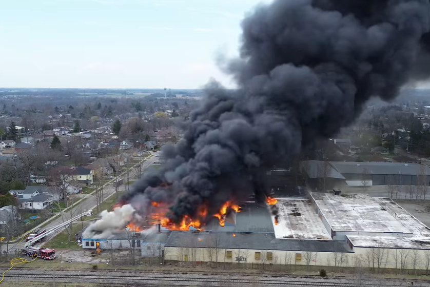 Some residents advised to leave as vacant factory burns | London Free Press