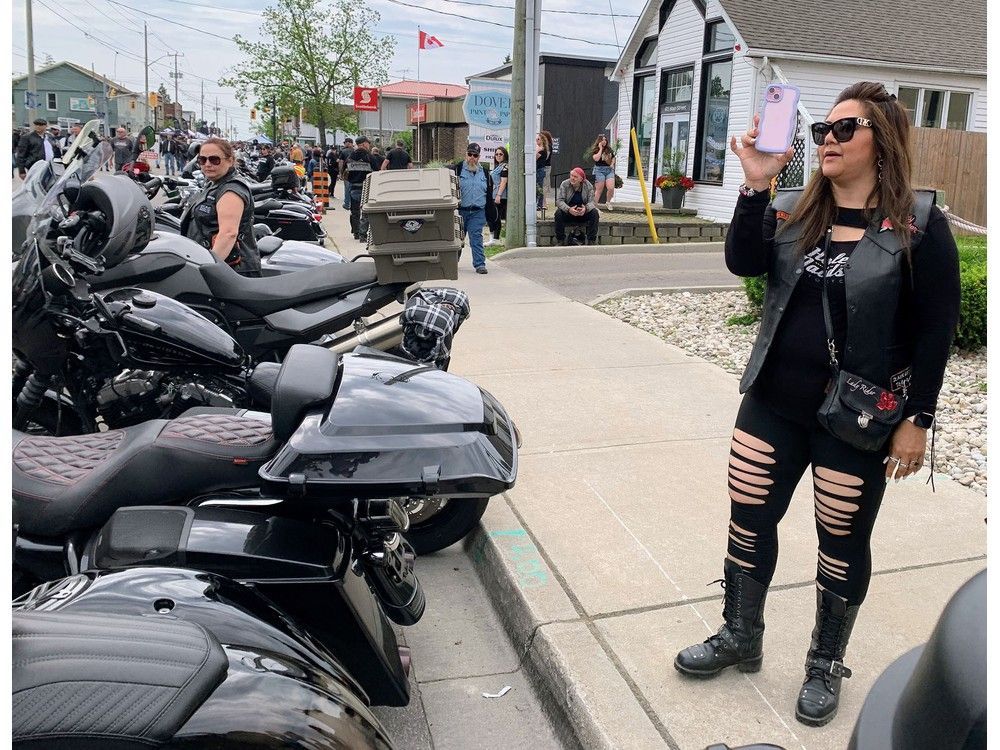 Motorcyclists roar into Port Dover for Friday the 13th rally | London ...