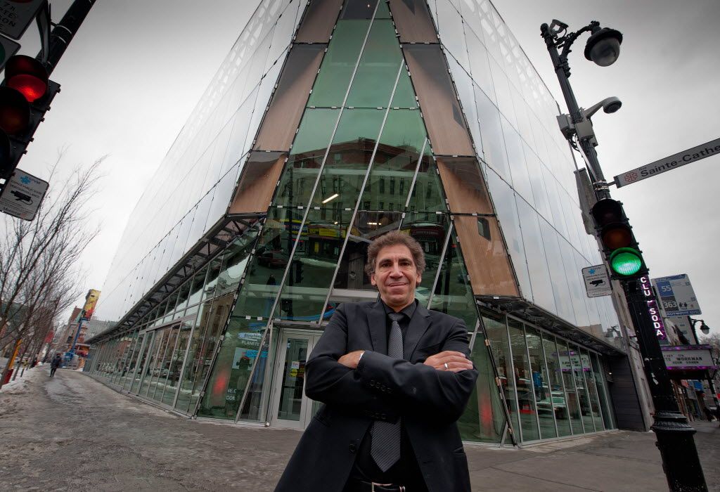 Le 2-22, a cultural centre located at the corner of St. Laurent Blvd ...