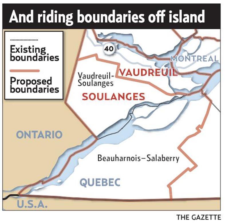 Proposed electoral map redraws federal ridings | Montreal Gazette