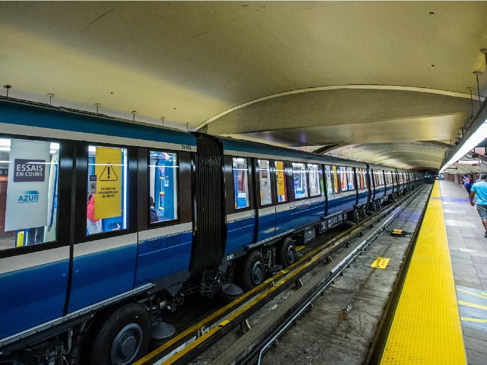 Passengers can board first new Montreal métro train starting Sunday ...