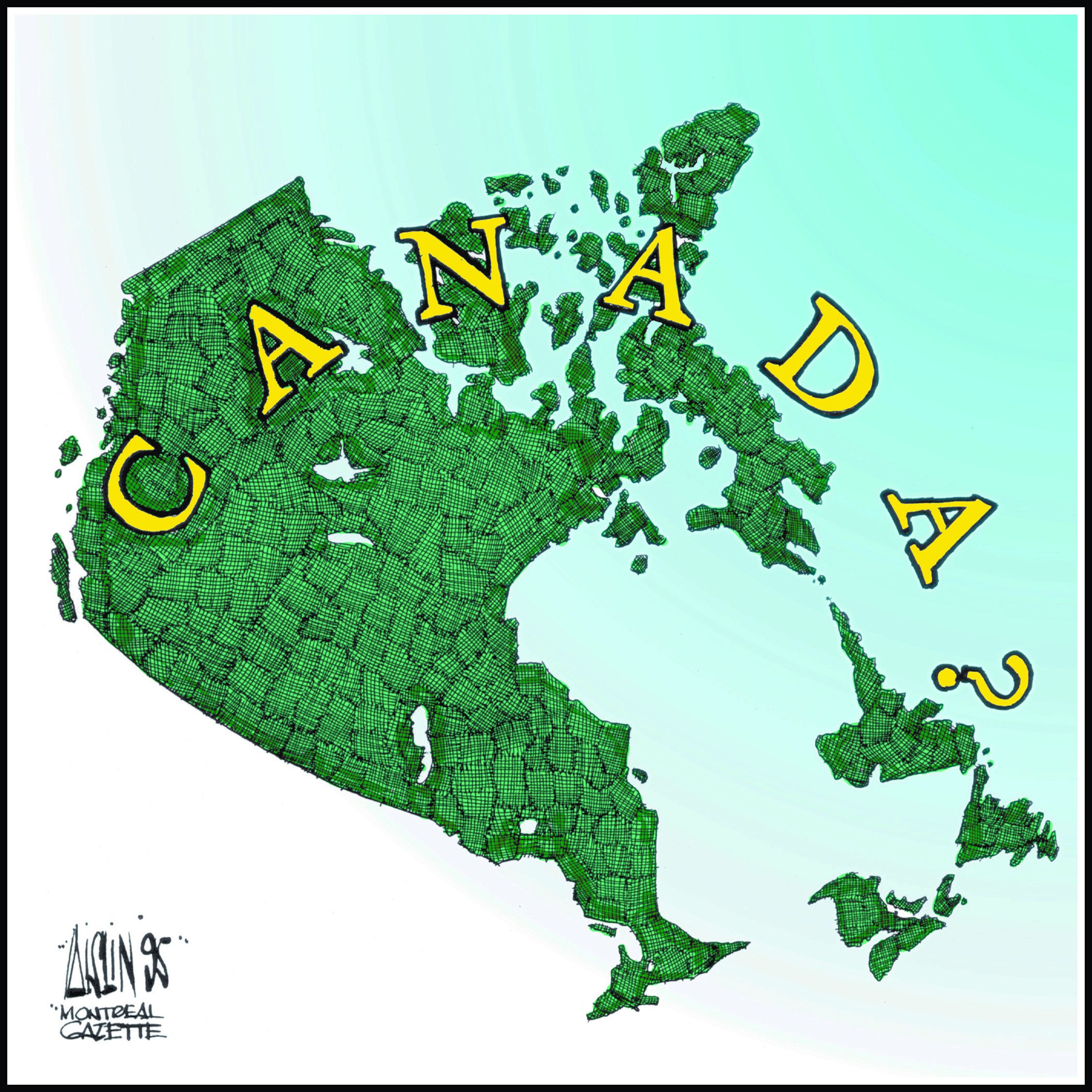 Favourite sketches from the 1995 Quebec referendum by the Montreal ...
