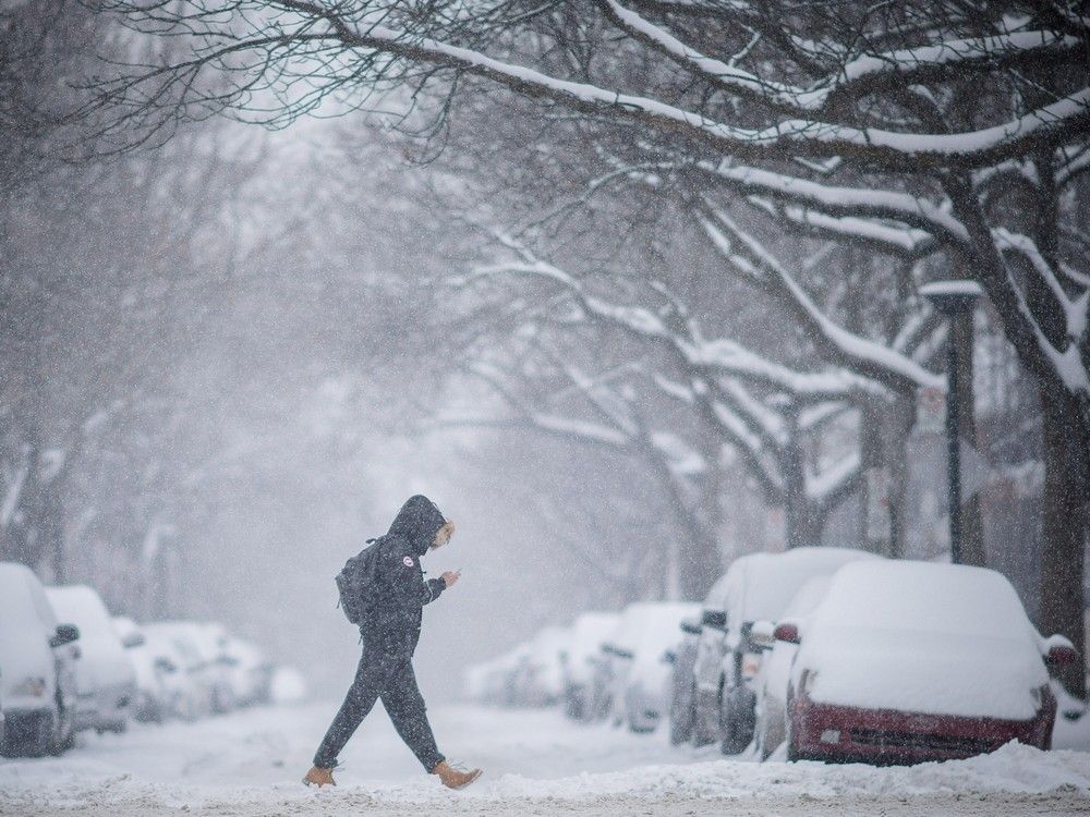 Windy, snowy weather across Quebec early this week | Montreal Gazette