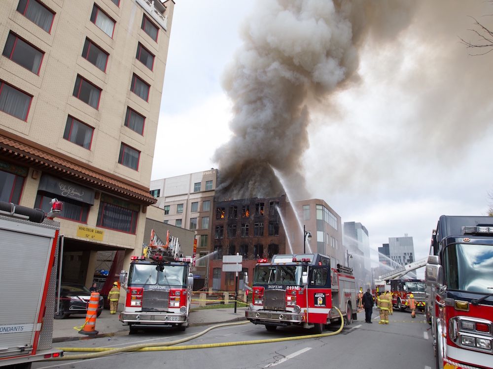Major fire damages historic building in downtown Montreal's Chinatown ...