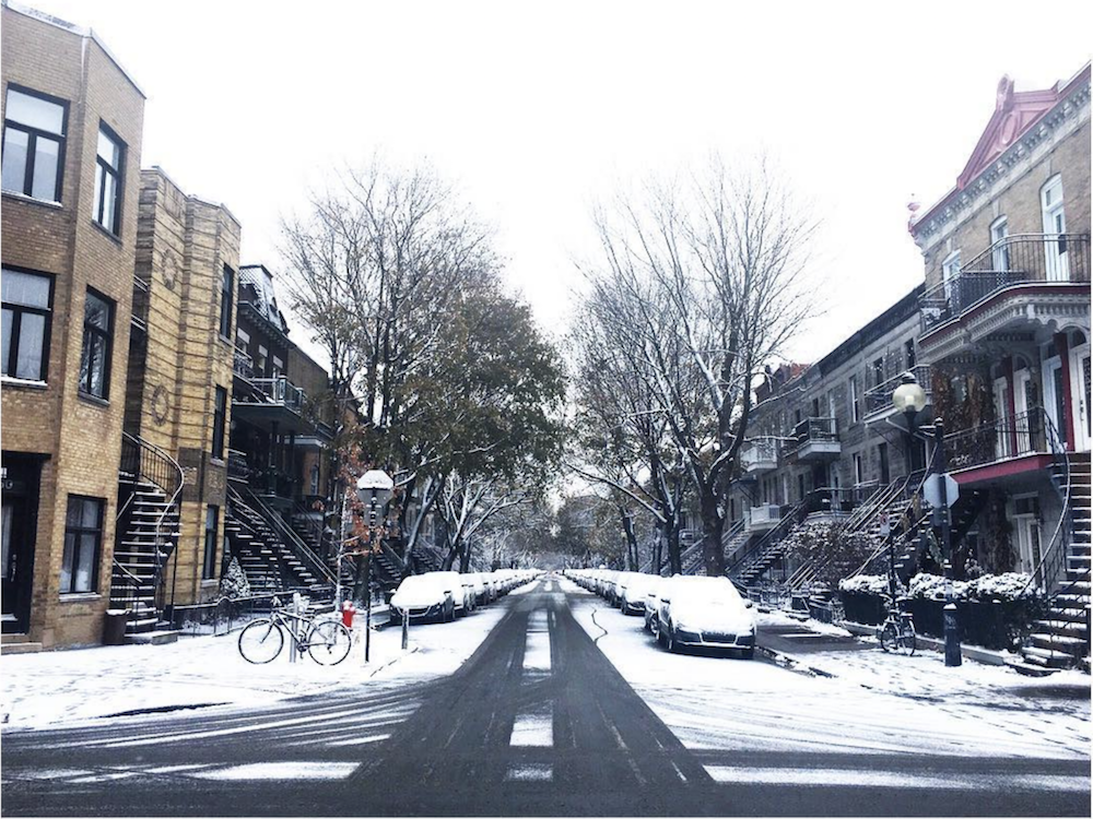 Montreal this morning: winter cold with a mix of sun and clouds ...
