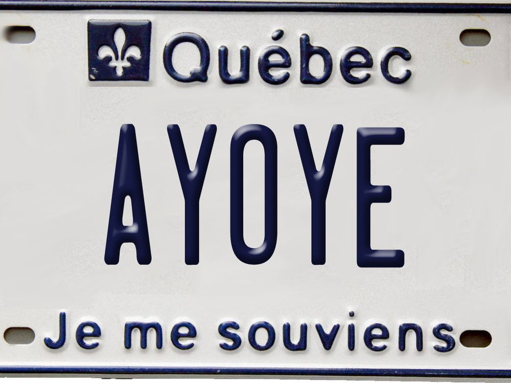 Editorial: Quebec vanity licence plates are welcome, in any language ...