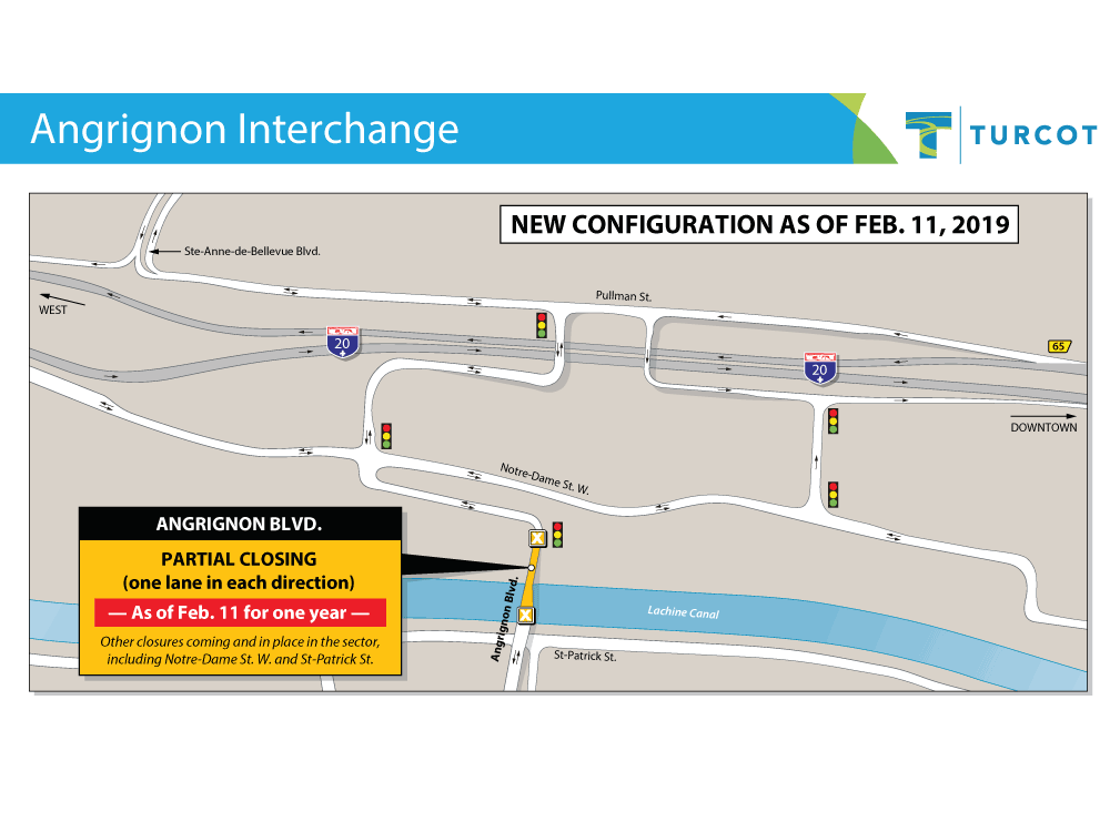 New configuration of Angrignon Blvd. overpass begins Monday | Montreal ...