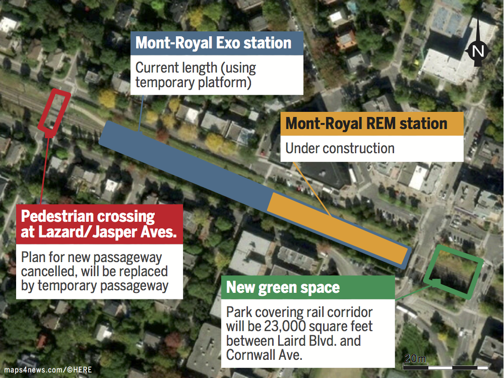 REM to cover small section of tracks in T.M.R. | Montreal Gazette