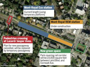 REM to cover small section of tracks in T.M.R. | Montreal Gazette
