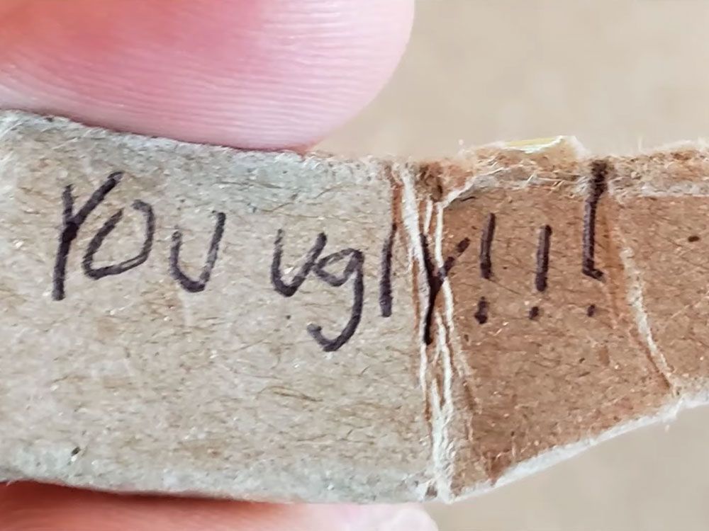 While you were sleeping: Don't hand out notes saying 'you ugly ...