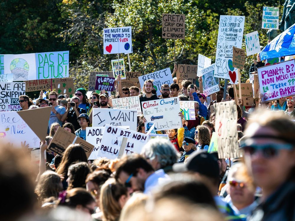 Live coverage – 500,000 in Montreal climate march led by Greta Thunberg ...