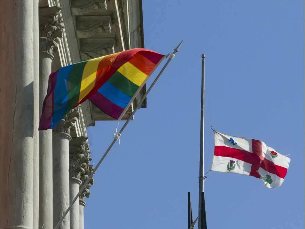 Montreal flies rainbow, trans flags for anti-homophobia day | Montreal ...