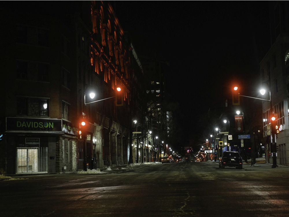 'A bit mind-boggling': Montreal streets empty during first Quebec-wide ...