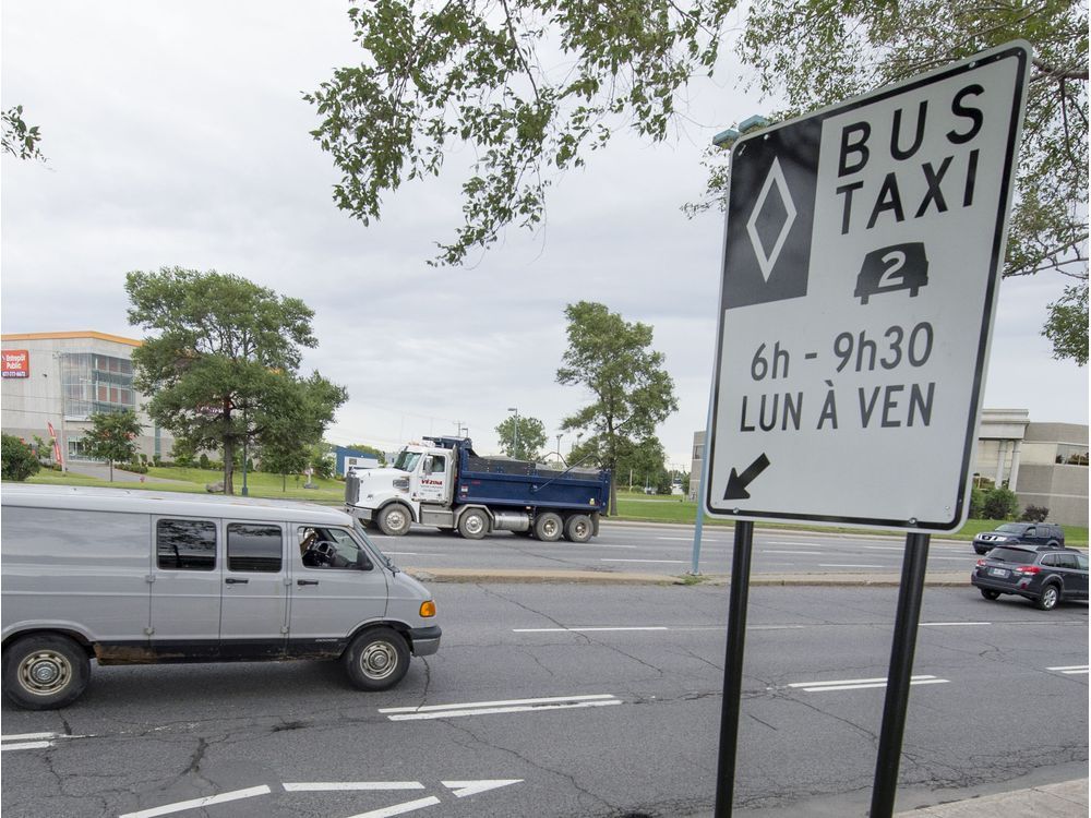 Montreal adds four new carpooling lanes | Montreal Gazette