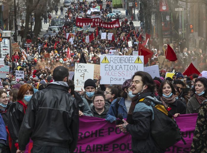 Gallery: Students march on 10th anniversary of Maple Spring protests ...