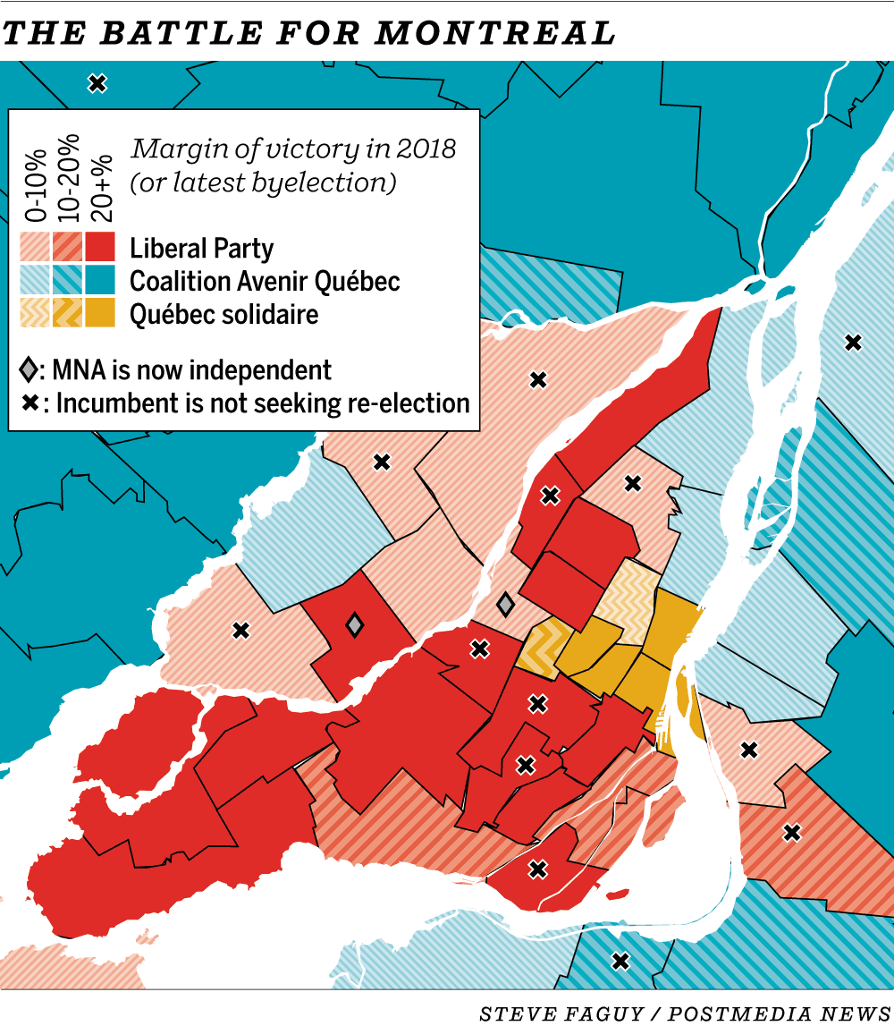 Montreal up for grabs in fall Quebec election as voting patterns poised ...