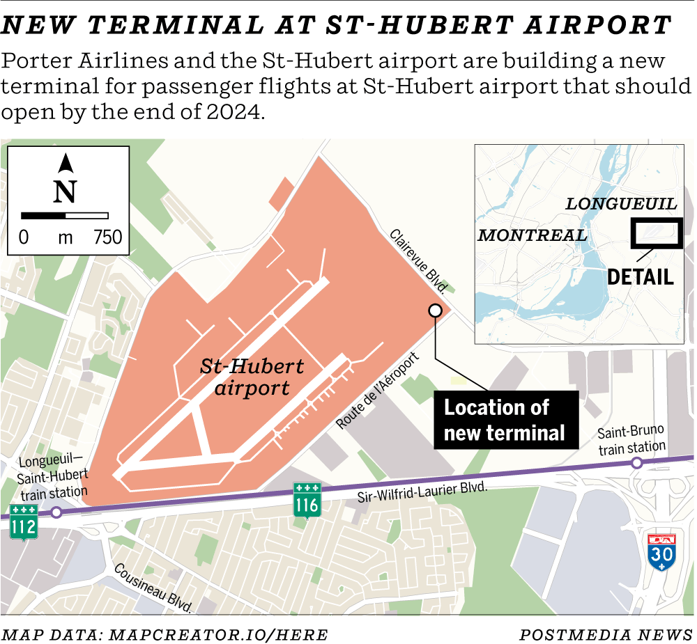 St-Hubert airport begins building new terminal | Montreal Gazette