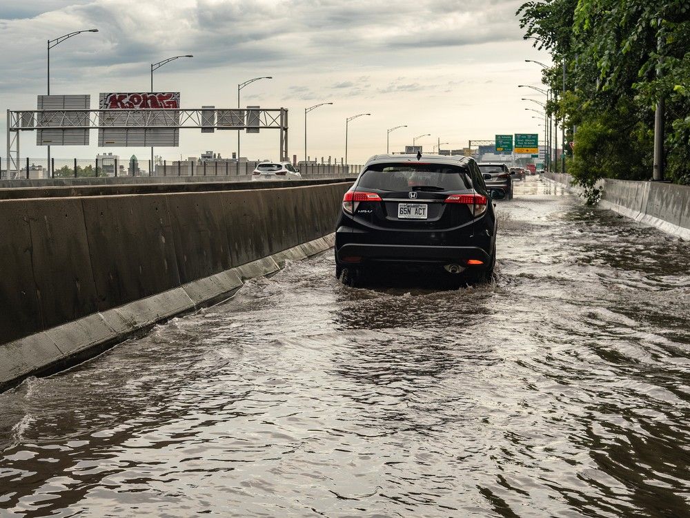 Record amounts of rain fell in Montreal in July, particularly downtown ...