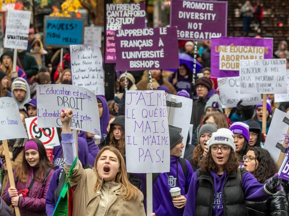 Hundreds of Quebec university students protest against tuition hike ...