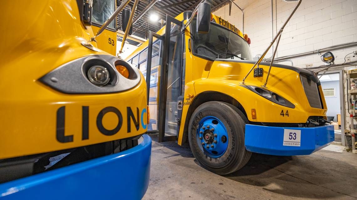 Service disruption continues Monday after Lion Electric school buses ...