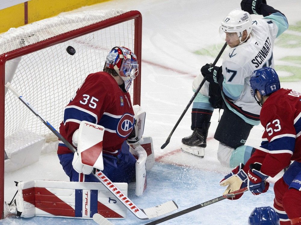 Stu Cowan: Habs' Montembeault hopes to gain bigger bang for the puck ...