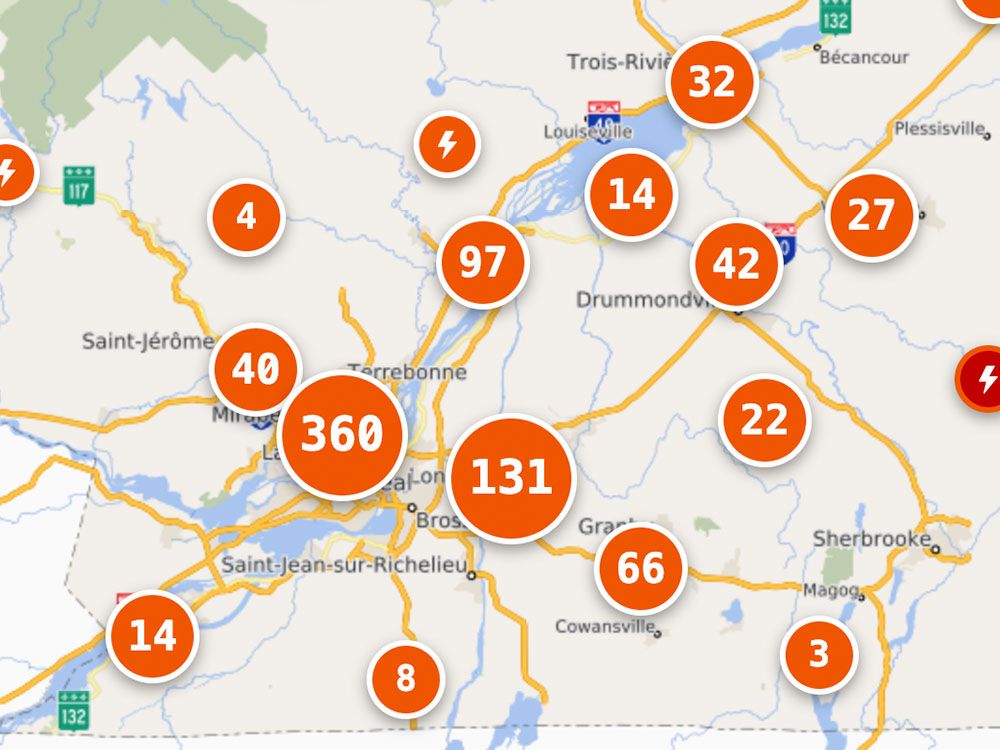 Thousands without power as season's first big snowstorm slams Montreal ...