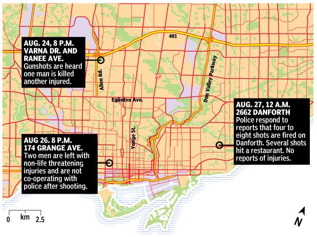 Gun violence erupts across Toronto over three nights | National Post