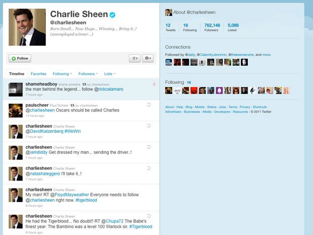 Updated: Charlie Sheen is on Twitter — and tweeting! | National Post
