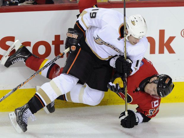 Flames playoff hopes fading after loss to Ducks | National Post