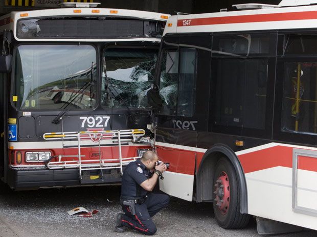 Updated: 14 taken to hospital with minor injuries after TTC buses ...