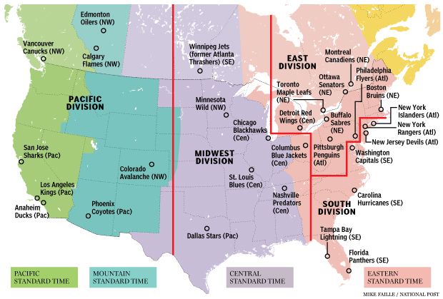 Redrawing the NHL map | National Post