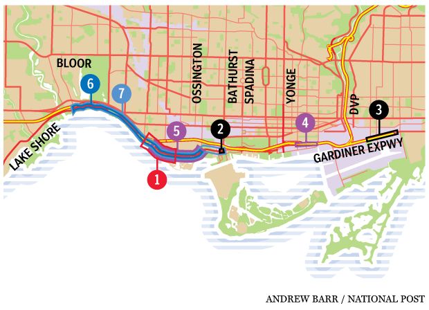 Map: Is this a cursed year for Lake Shore Boulevard? | National Post