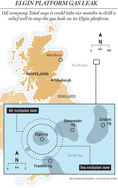 Total Elgin platform: 'Well from hell' leaking cloud of explosive ...