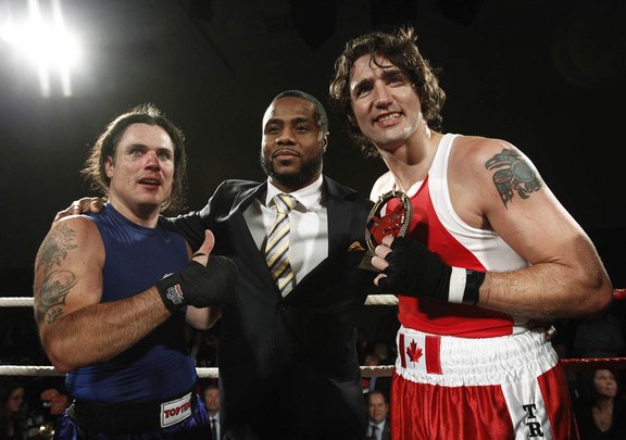 Justin Trudeau beats Patrick Brazeau in Fight for the Cure boxing match ...