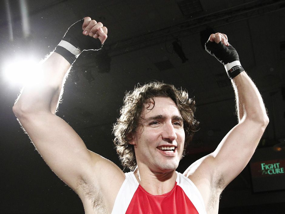 Justin Trudeau beats Patrick Brazeau in Fight for the Cure boxing match ...