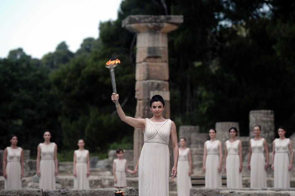 Photos: London Olympics flame lighting in Ancient Olympia | National Post