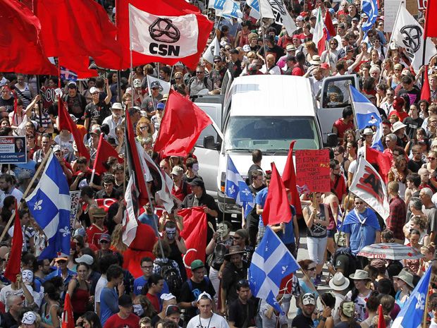 Quebec protest crowds notably shrinking. Is the movement fizzling out ...