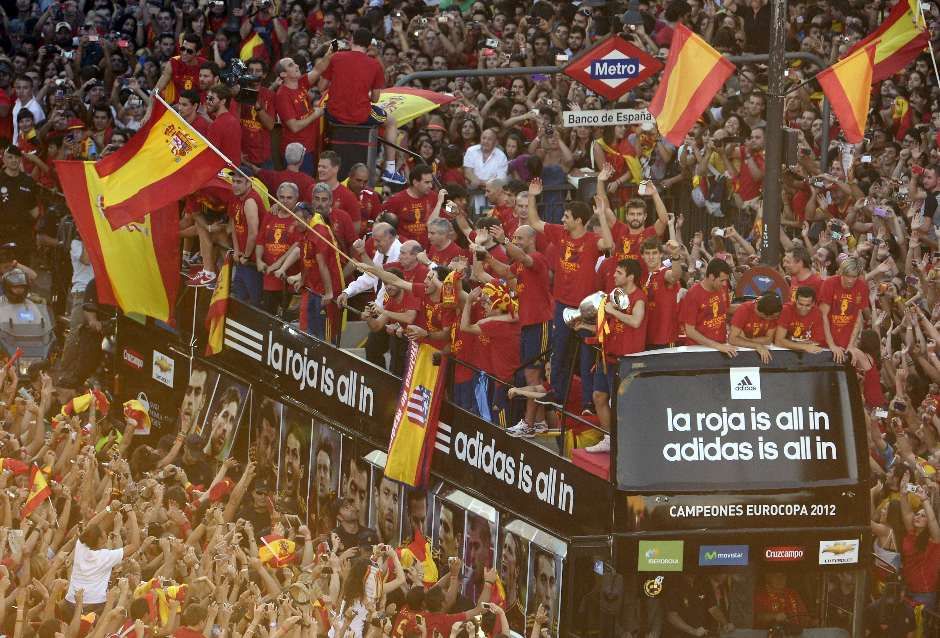 Spain’s Euro 2012 team gets a hero's welcome in Madrid | National Post