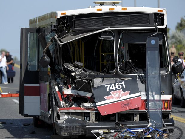 TTC bus crashes becoming routine with eight collisions a day | National ...