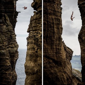Defying gravity, fear and wisdom, cliff divers end the Red Bull World ...