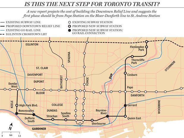 Downtown Toronto needs a relief line to ease transit traffic: Study ...
