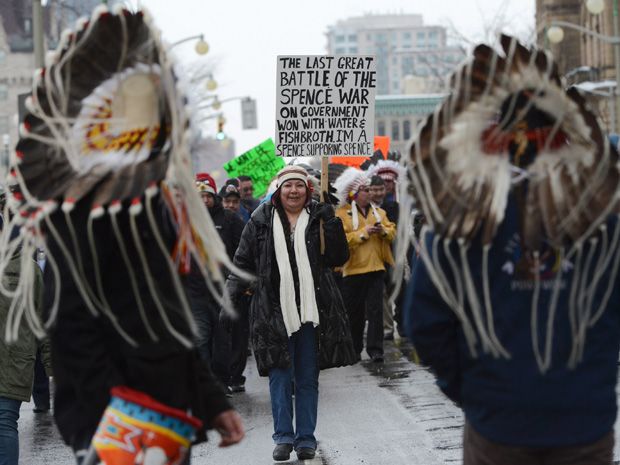 Idle No More protest hits Ottawa as Stephen Harper meets AFN | National ...
