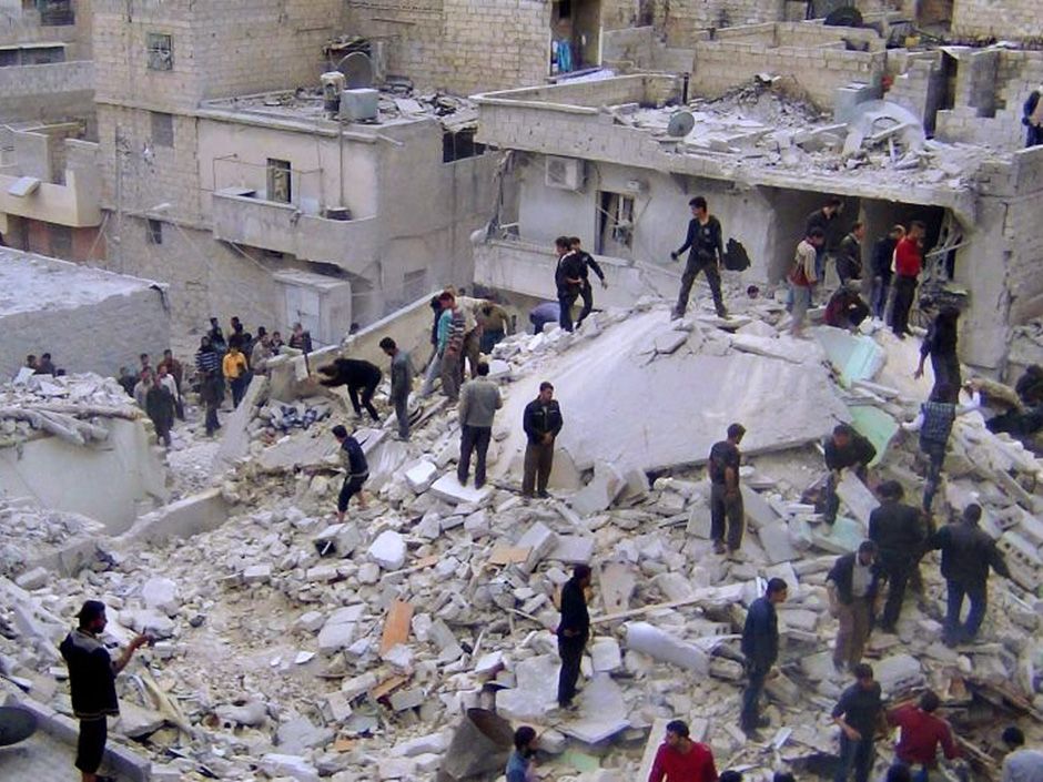 Syrian Forces Pound Rebel Held Areas Of Damascus With Air Strikes