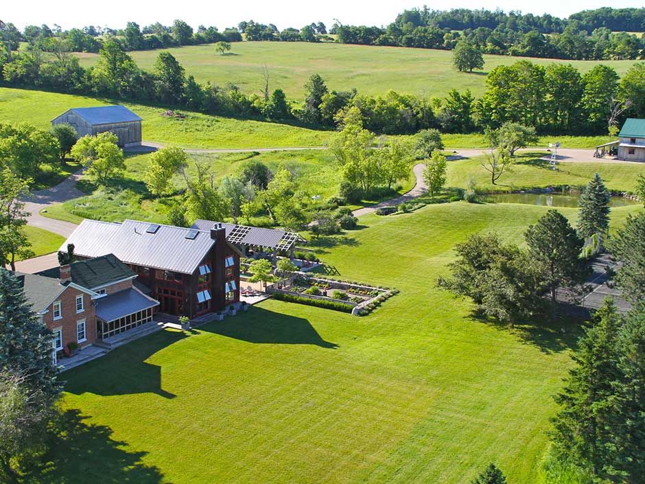 Renovated 6,000-sq-ft farmhouse with modern kitchen on 100 acres ...