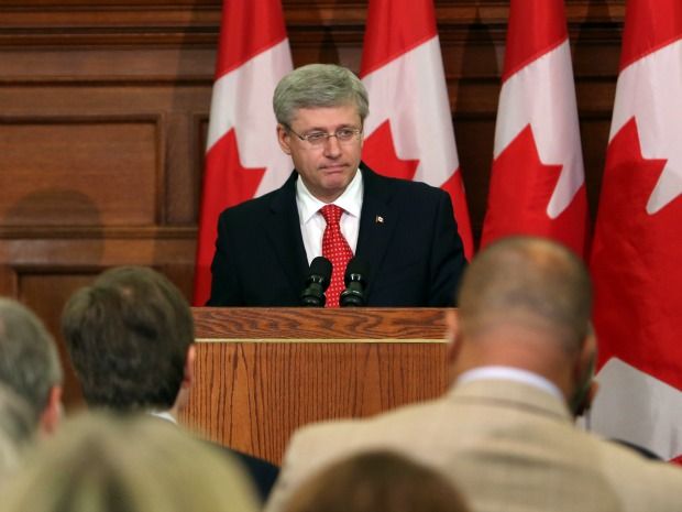 'I'm not happy,' says Harper as scandals rain down | National Post