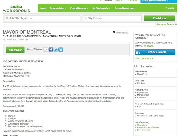 Wanted: 'A man or woman of action' to be Montreal mayor | National Post