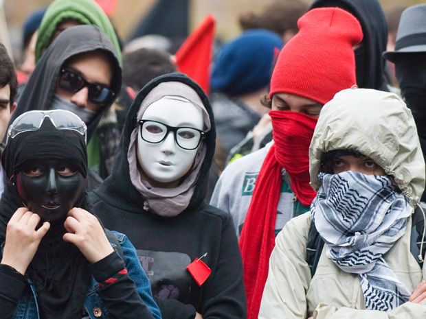 New law makes it illegal to wear a mask at unlawful protests | National ...