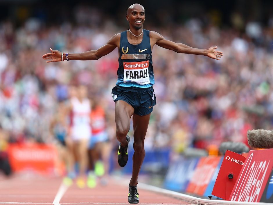 Distance runner Mo Farah challenges sprinter Usain Bolt to a race ...